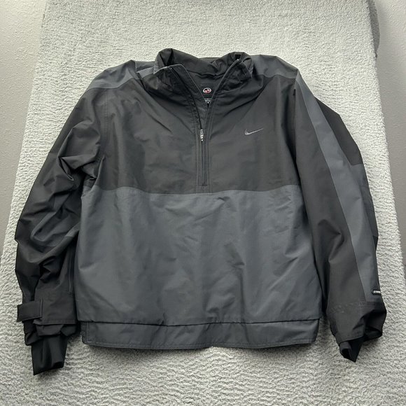 Nike | Jackets & Coats | Nike Storm Fit Pullover Jacket Gray Black Coat ...